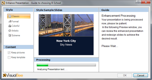 VisualBee: Automated PowerPoint presentation maker